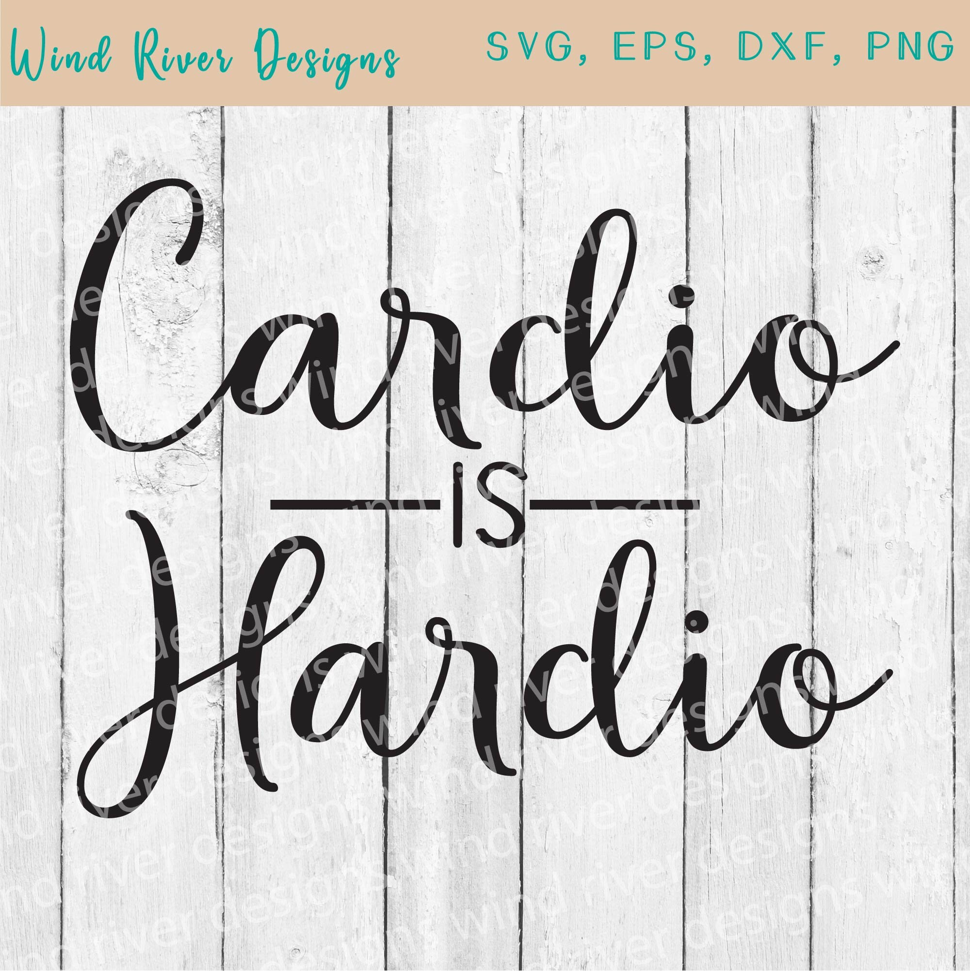 Cardio is Hardio Digital SVG File - Etsy