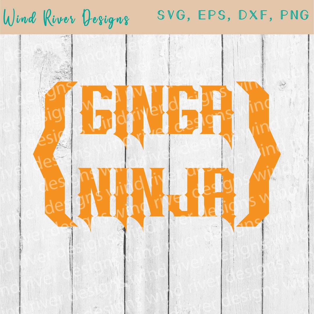 Ginga Ninja Digital SVG File - Etsy