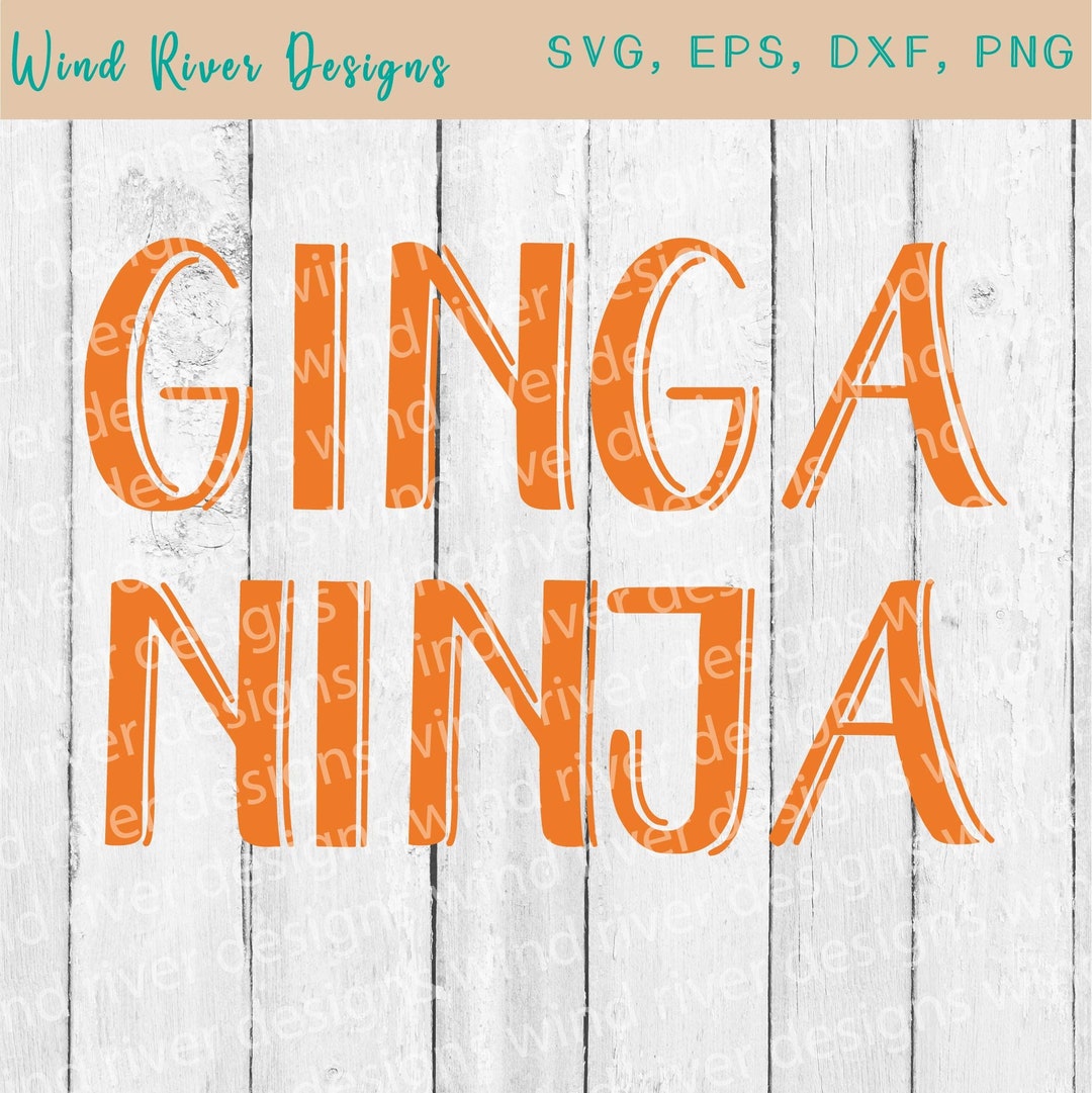 Ginga Ninja Digital SVG File - Etsy