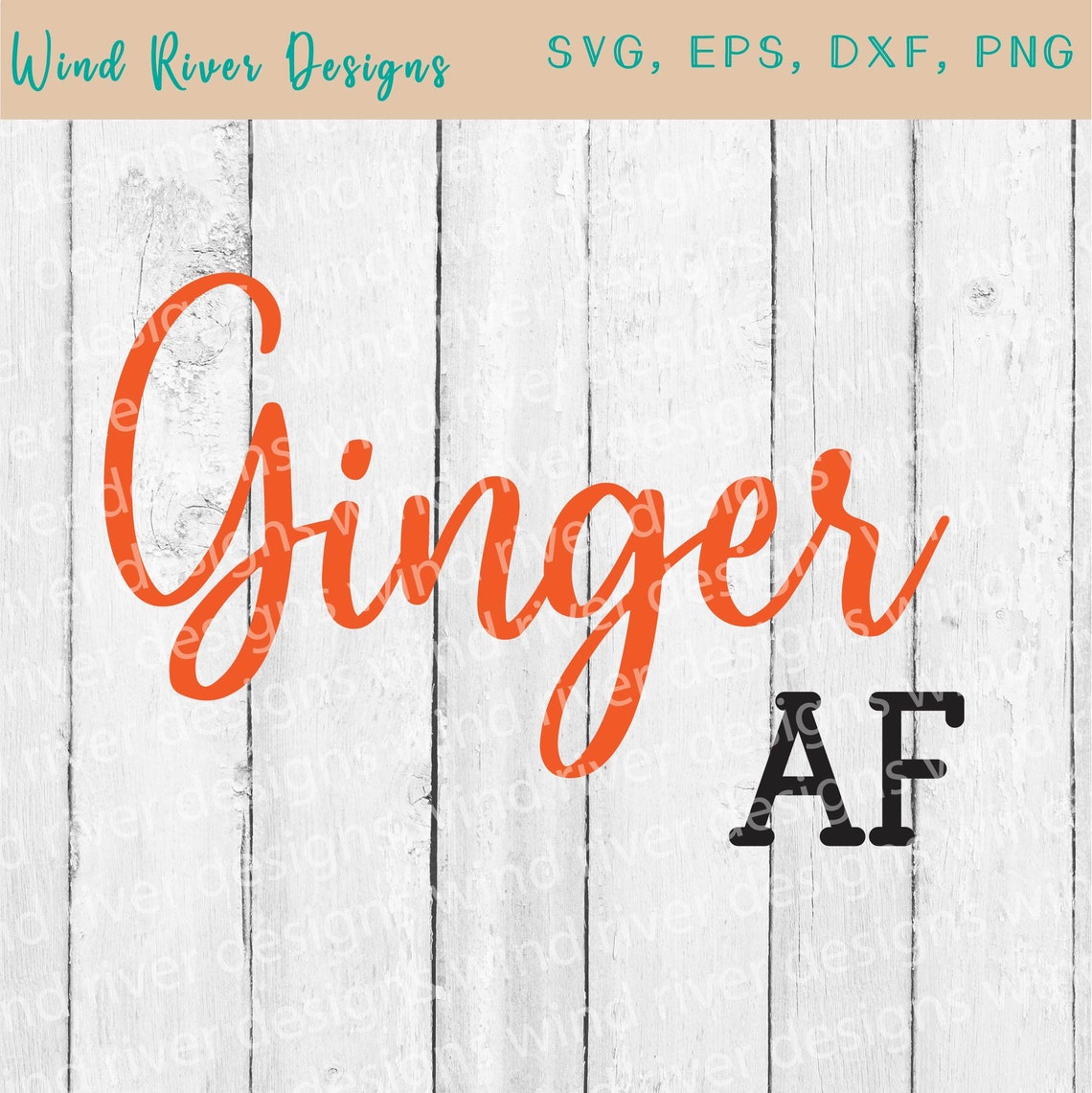 Ginger AF Digital SVG File - Etsy