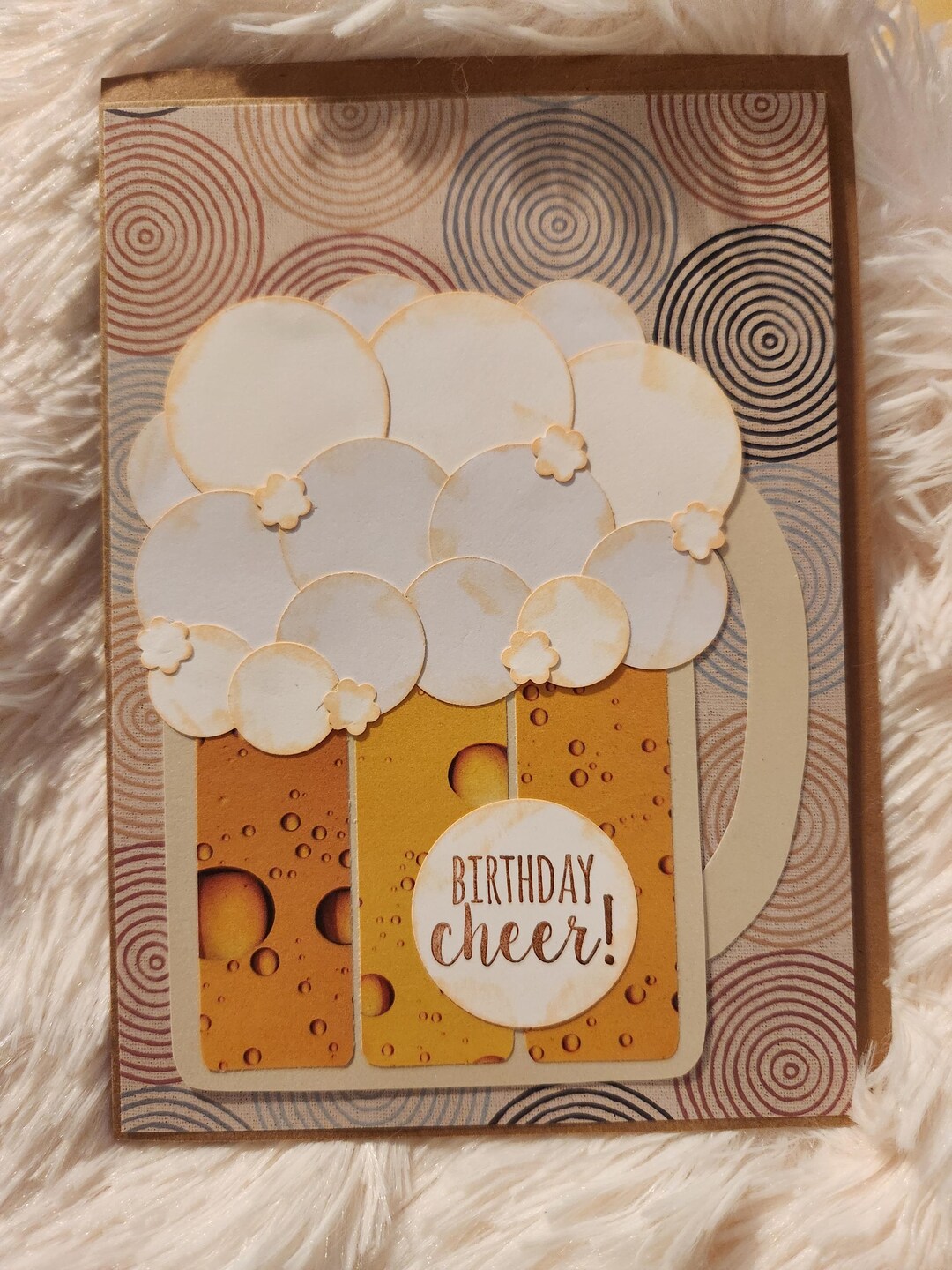 Birthday Cheer Birthday Card 5x7 Blank Inside. - Etsy