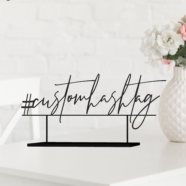 Custom Hashtag Sign - Etsy