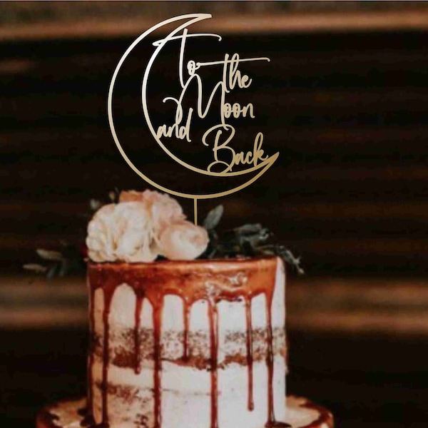 Celestial Wedding Cake Topper - Etsy