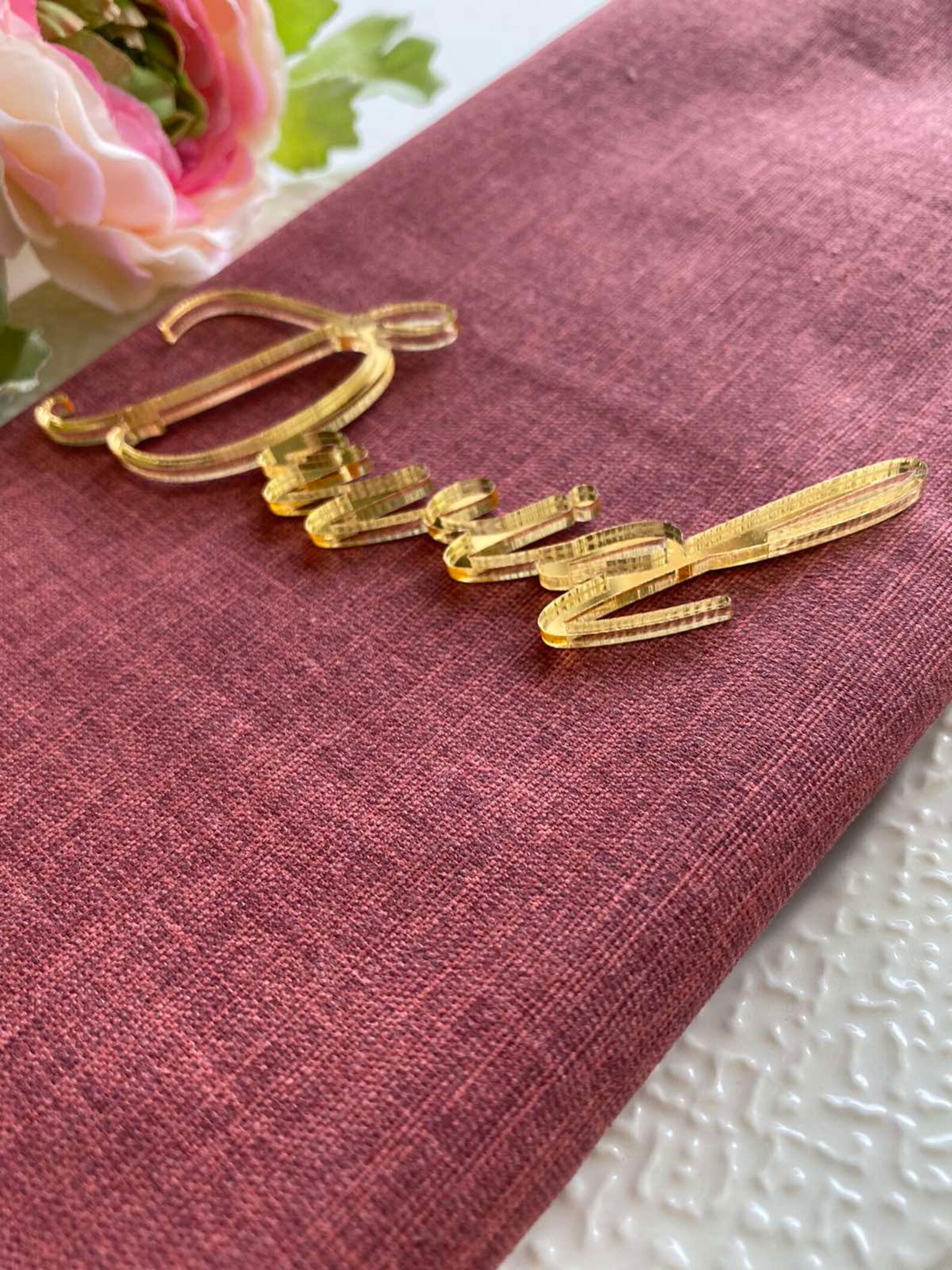 Wedding Place Cards Laser Cut Names Gold Silver Rose Gold Etsy