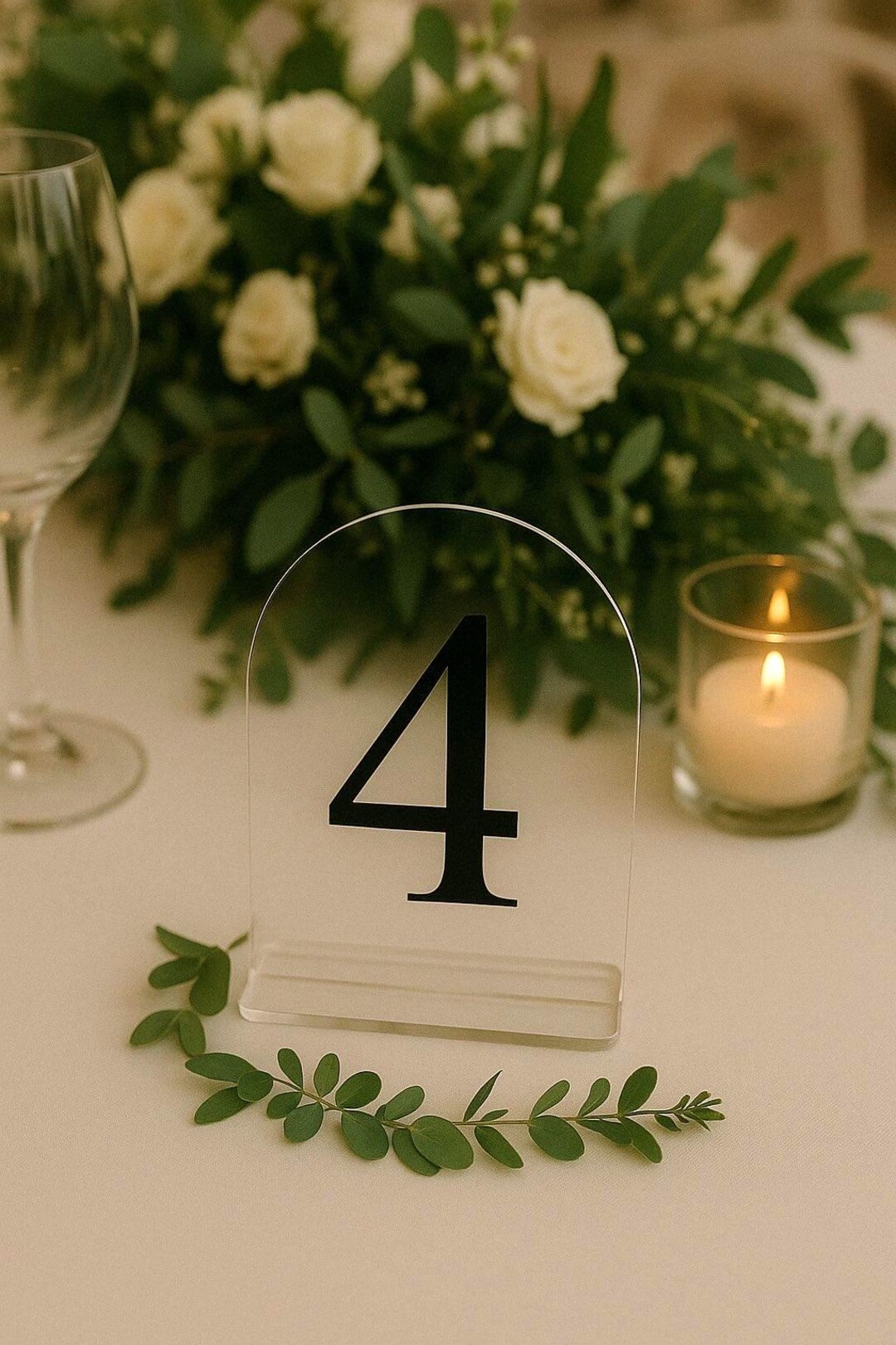 Acrylic Table Numbers Black Wedding Table Numbers Gold Table Numbers ...