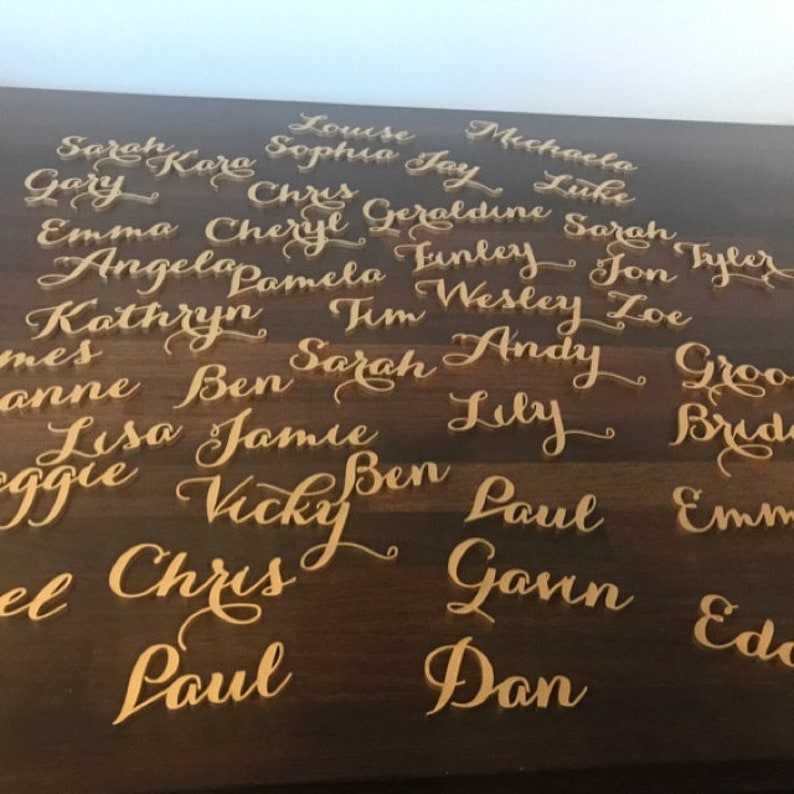Wooden Place Names settings-wedding Place Cards Wedding - Etsy