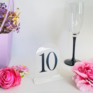 Acrylic Table Numbers Black Wedding Table Numbers Gold Table Numbers ...