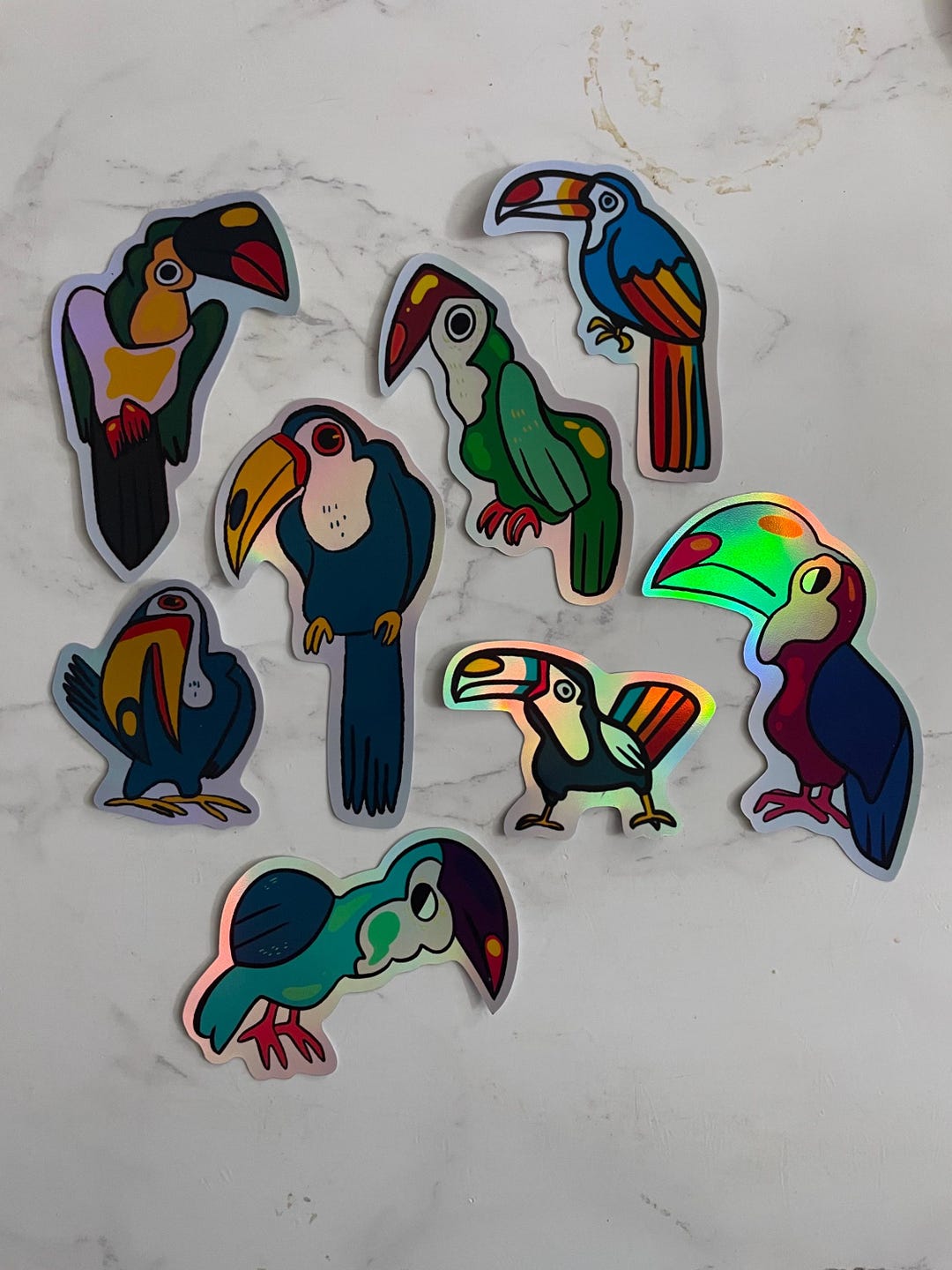 Toucan Vinyl Sticker Pack, Waterproof - Etsy