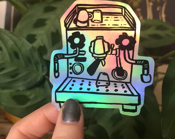 Holographic E61 Espresso Machine Stickers - Etsy