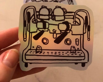 Holographic La Marzocco Linea Mini Espresso Machine Sticker - Etsy