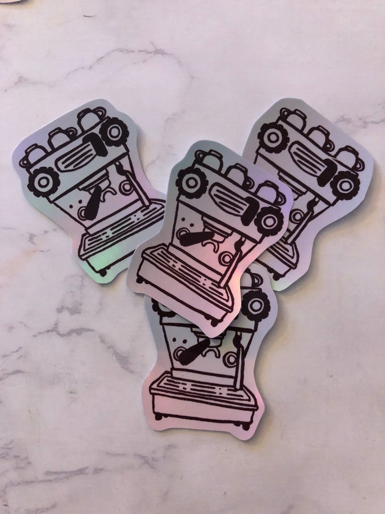 Holographic La Marzocco Linea Mini Espresso Machine Sticker - Etsy