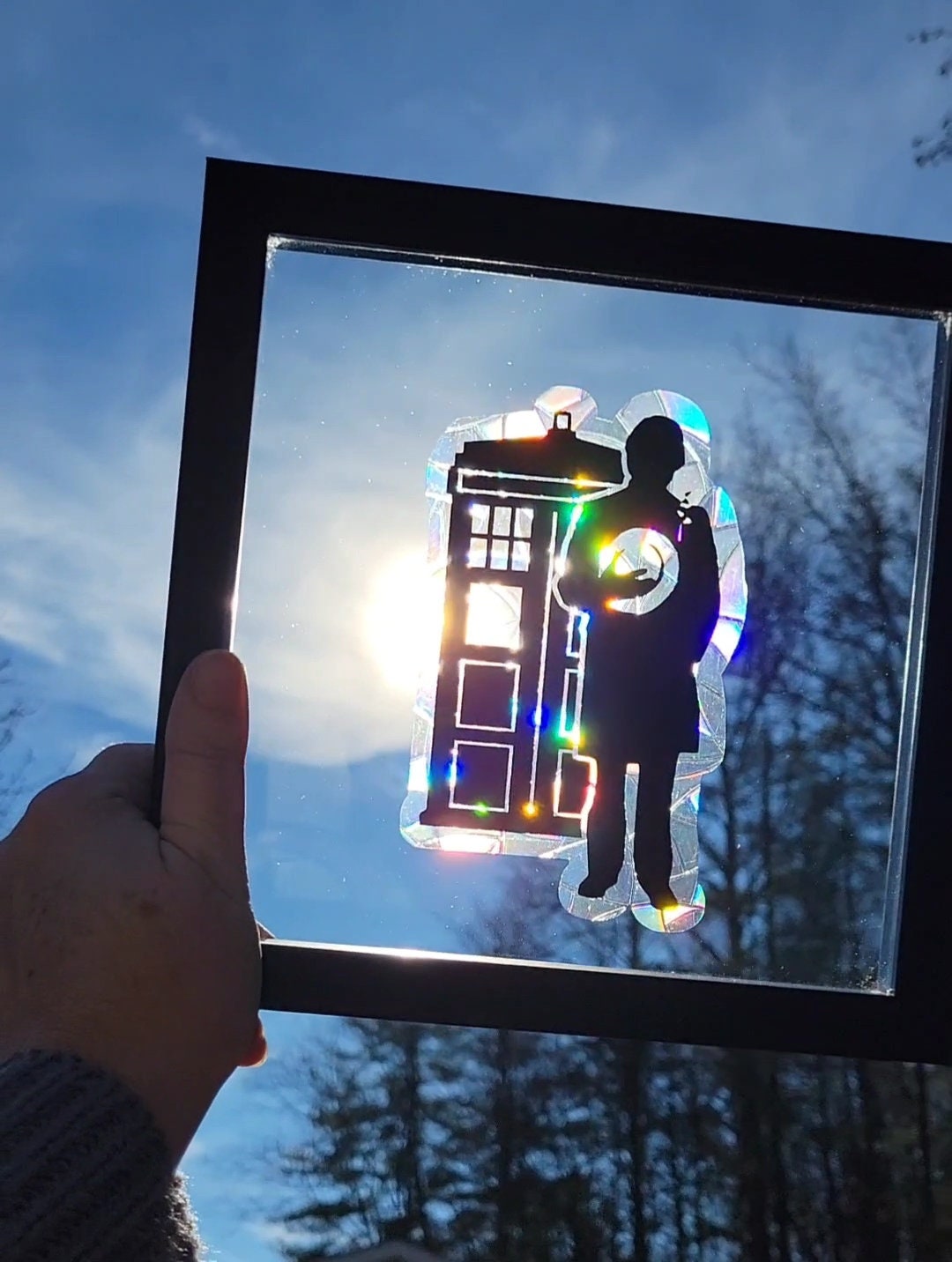 Doctor Who 5th Doctor Peter Davison Movable/reusable Suncatcher Window ...