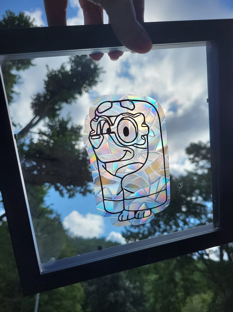 Bluey Granny Janet Suncatcher Window Cling - Etsy