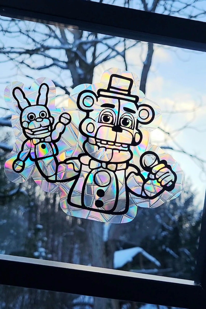 FNAF Funtime Freddy Suncatcher Window Cling - Etsy