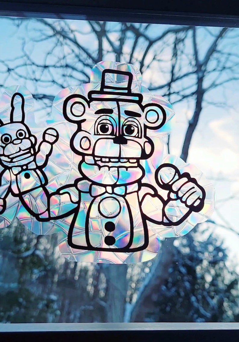 FNAF Funtime Freddy Suncatcher Window Cling - Etsy