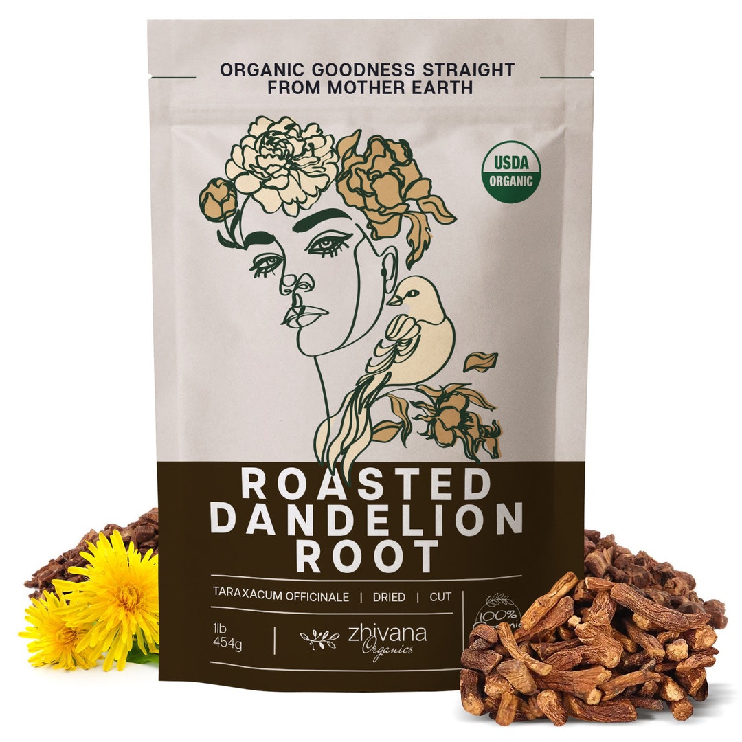 Roasted Dandelion Root Dried, Cut & Sifted, Organic Root, Organic ...