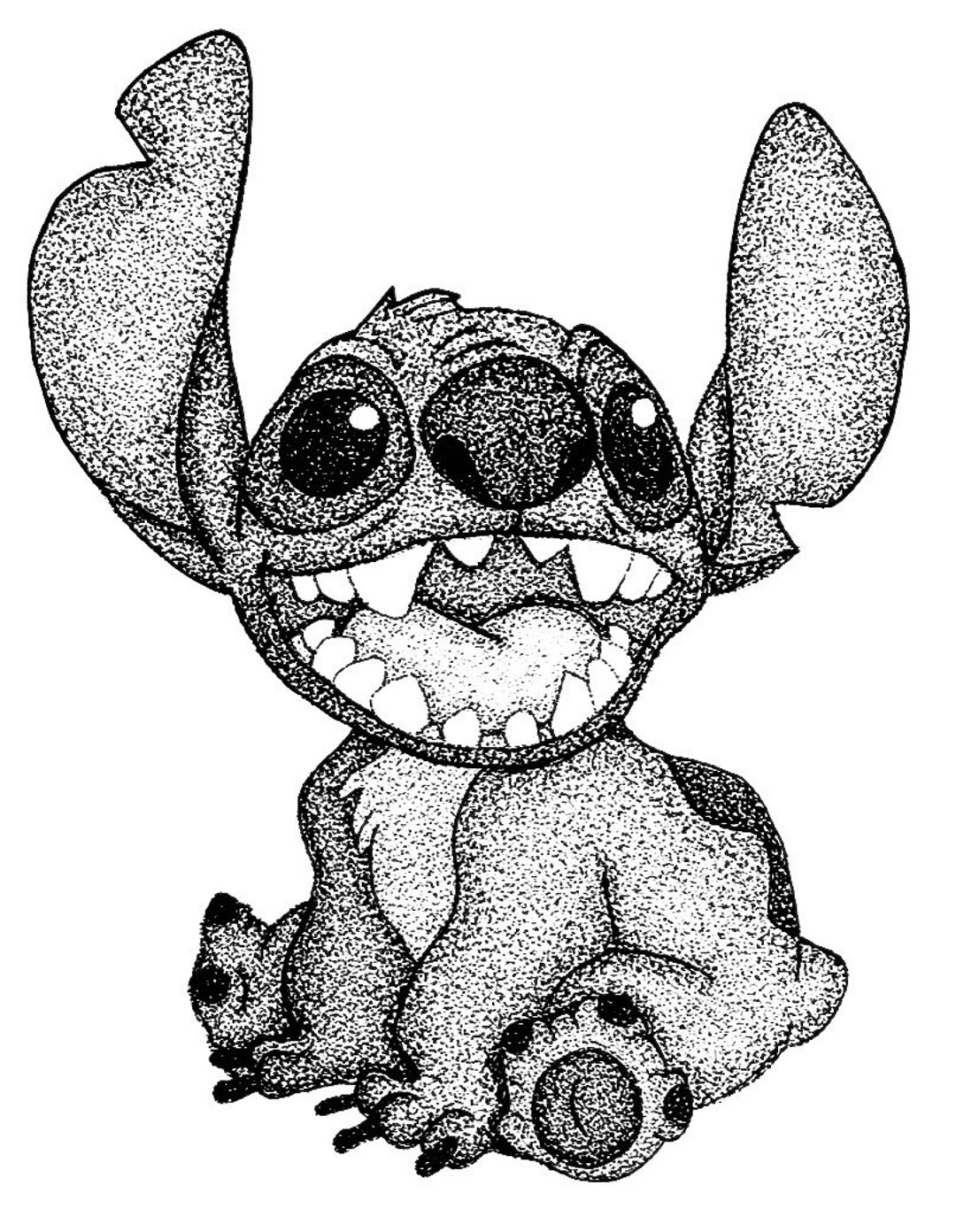 Stitch Pointillism Print - Etsy
