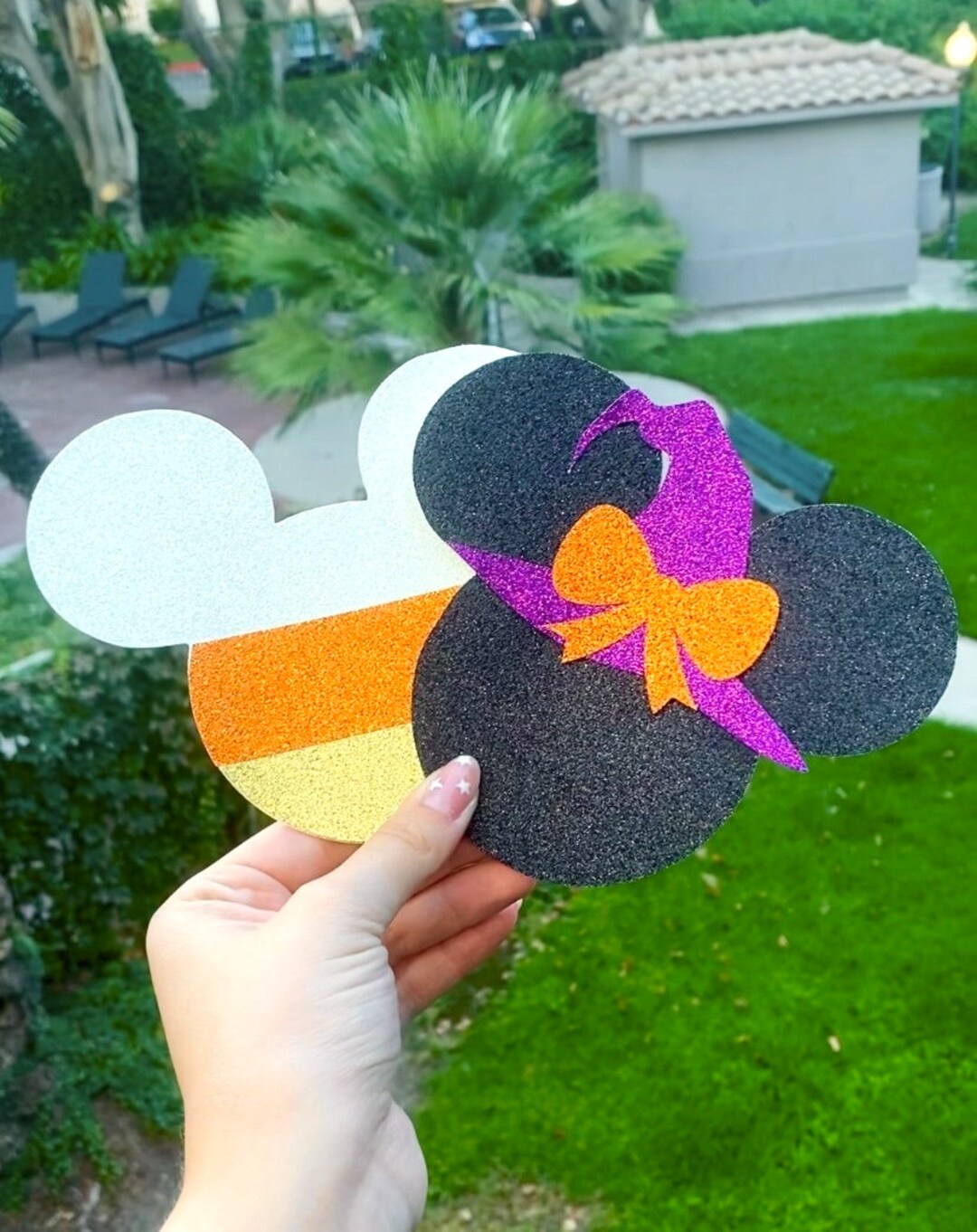 Mickey Candy Corn and Witch Banner - Etsy