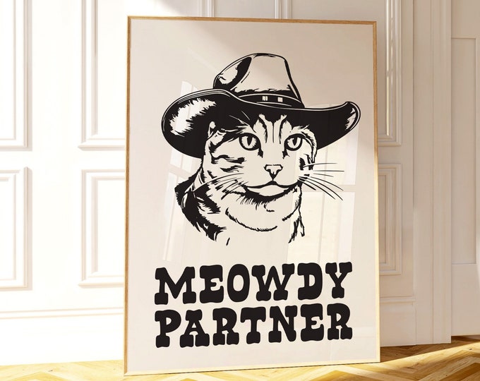 Grumpy Cat Art Print, Funny Howdy Poster PRINTED on Luxury Paper - Etsy