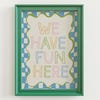 We Have Fun Here Print: Playful Hand-drawn Typography (digital Download ...
