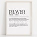 Prayer Definition Print, LDS Wall Art, Christian Printable, Latter Day ...