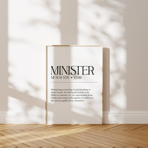 Ministering Definition Print, LDS Wall Art, Relief Society Poster ...