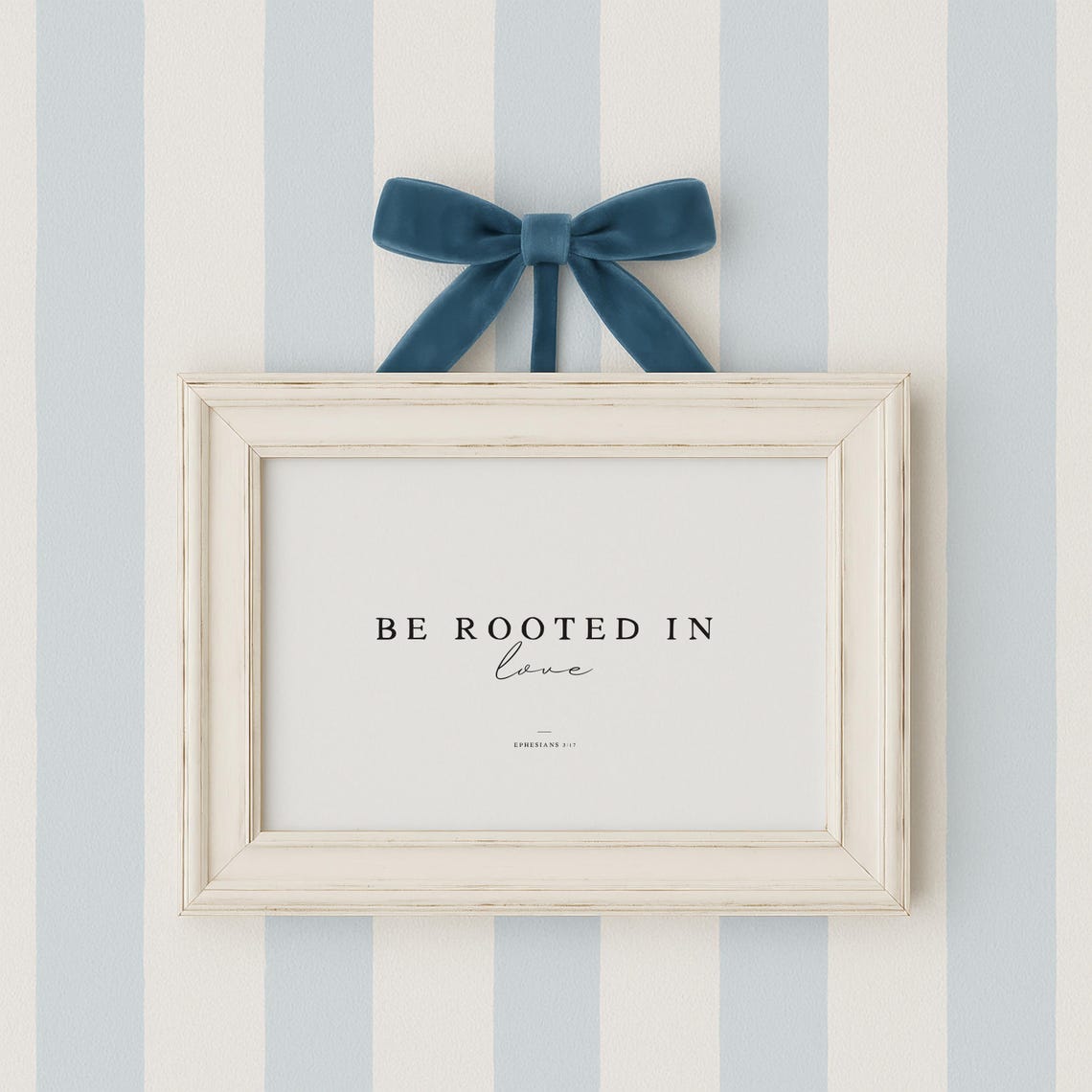 Be Rooted in Love Print, Bible Verse Wall Art, Scripture Printable ...