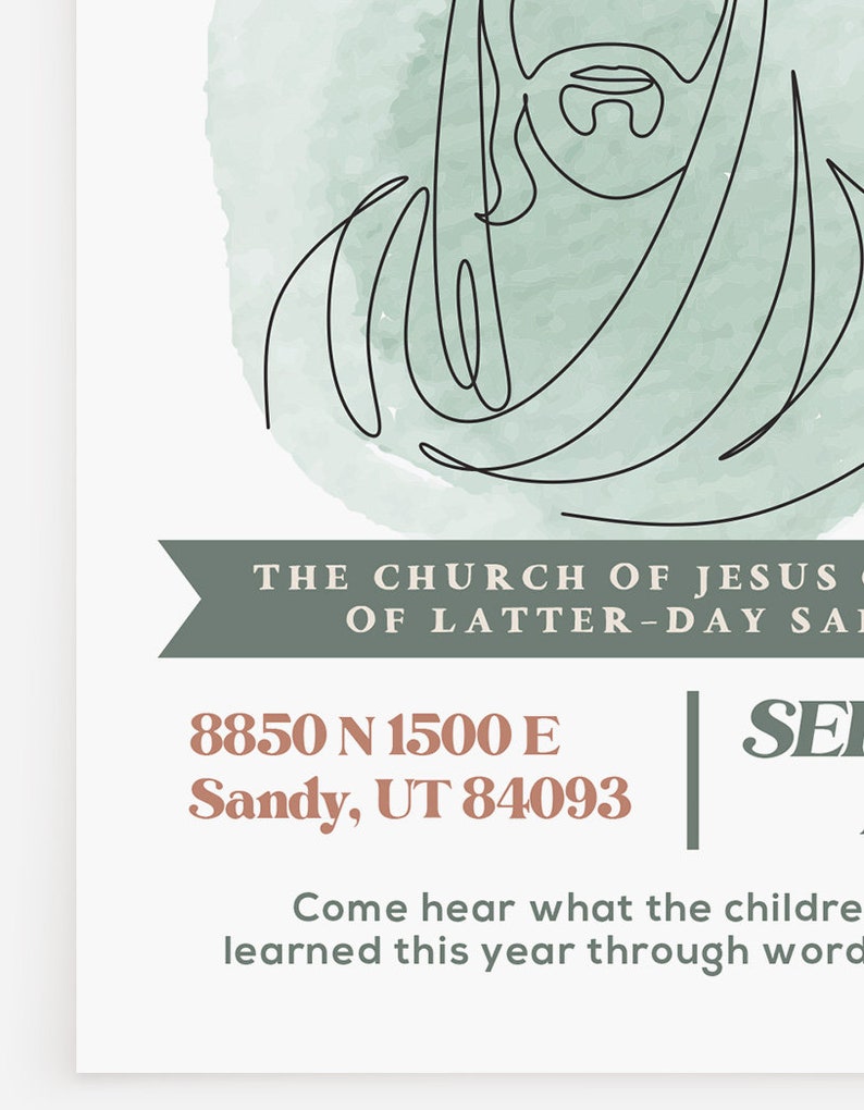 LDS Primary Program Invite, 2023 Primary Program, LDS Primary ...