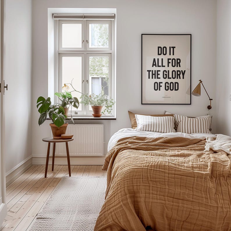1 Corinthians 10:31 Print, Do It All for the Glory of God, Bible Verse ...