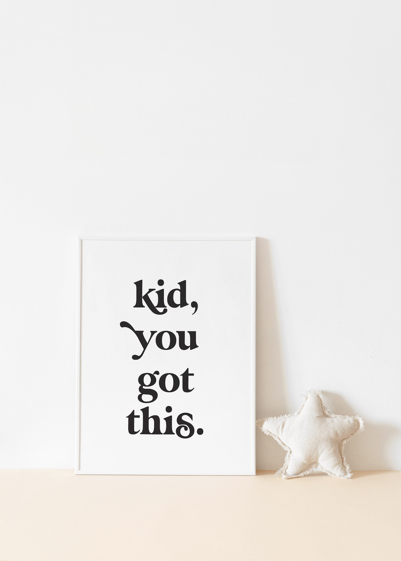 Neutral Kids Wall Art Playroom Wall Decor Black and White | Etsy