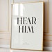 Hear Him LDS Wall Art, Latter Day Saint Print, Russell M Nelson Quote ...