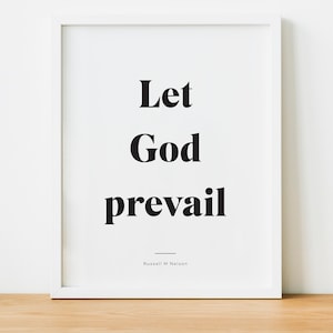 Let God Prevail, Lds Wall Art, Lds Print, Latter Day Saint Art, Mormon ...