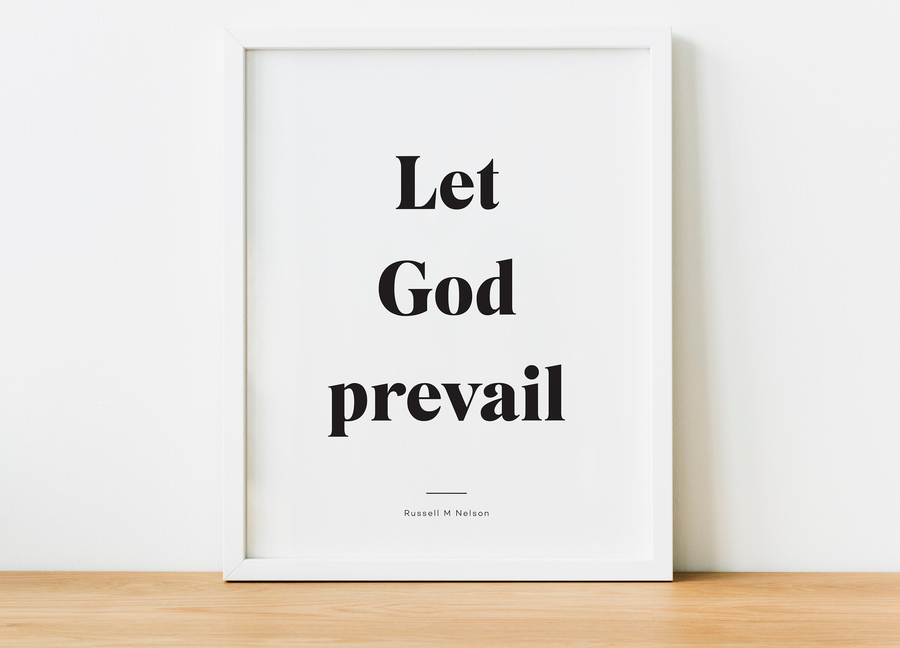 Let God Prevail Lds Wall Art Lds Print Latter Day Saint | Etsy