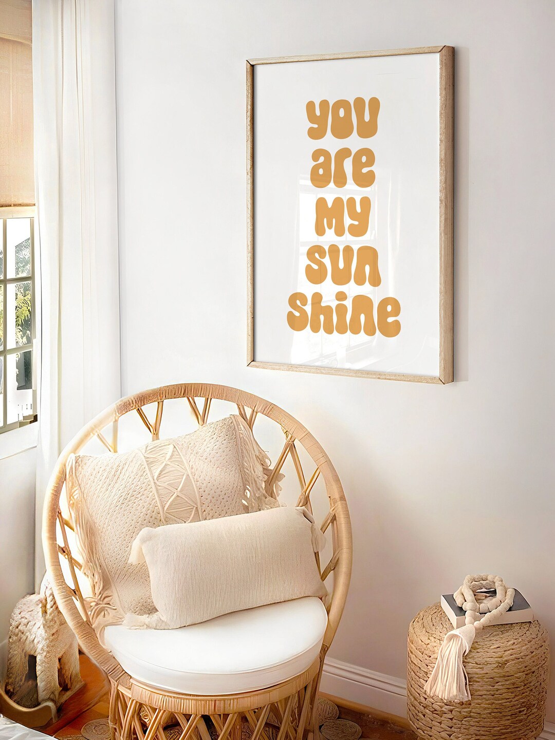 You Are My Sunshine Wall Art, Retro Nursery Prints, Boho Nursery Decor ...