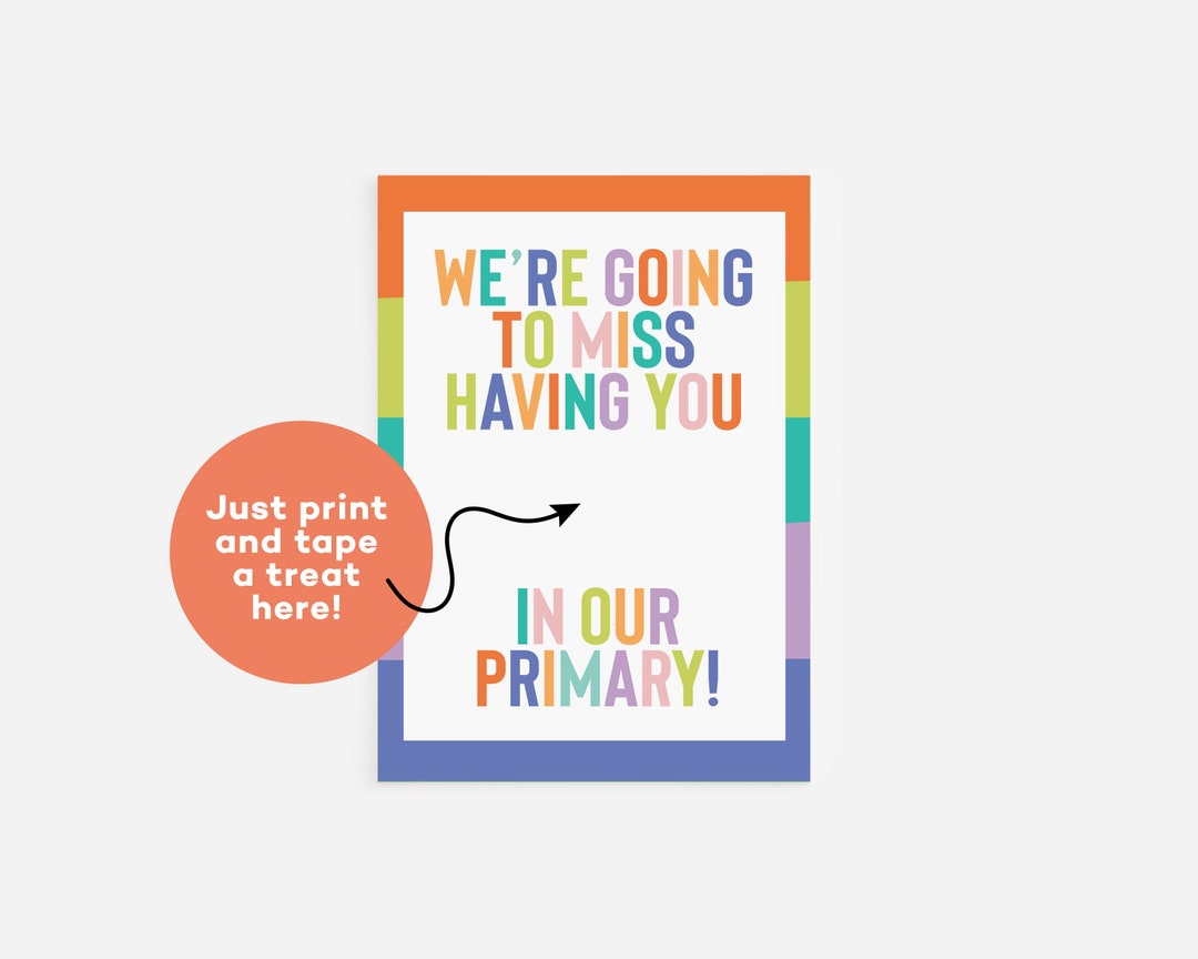 Primary Goodbye Printable, LDS Primary Gift, Primary Kids Card, LDS ...