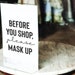 Mask Sign Printable, Wear a Mask Sign, Mask Signs Business, Mask ...