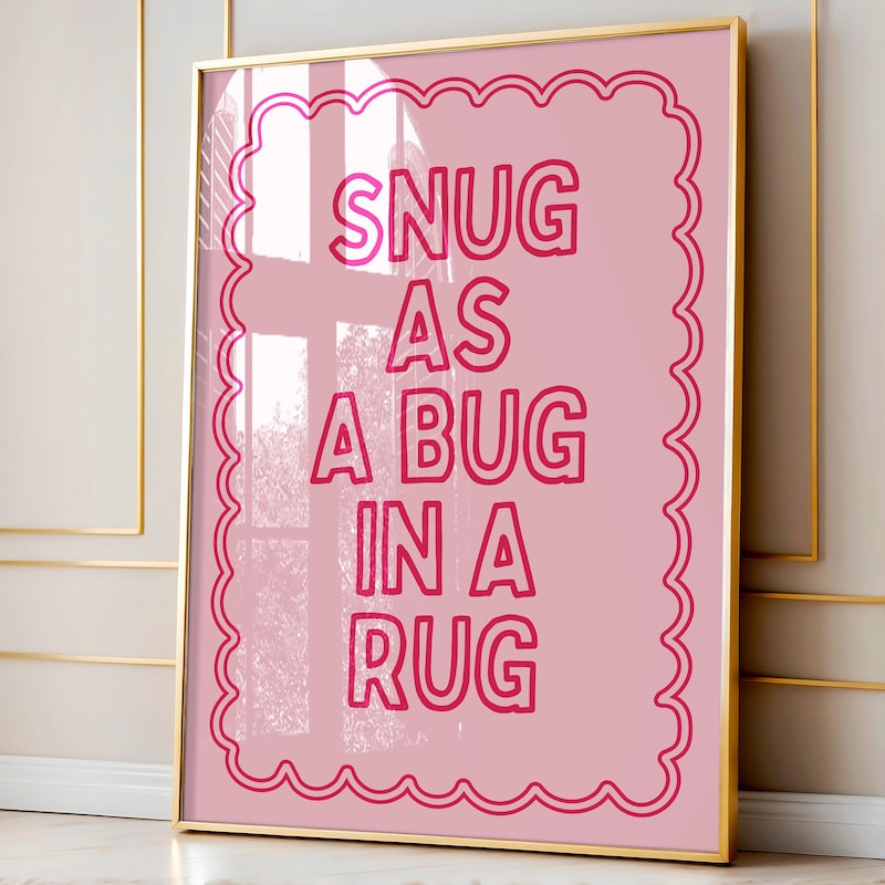 Pink Bug Rug - Etsy