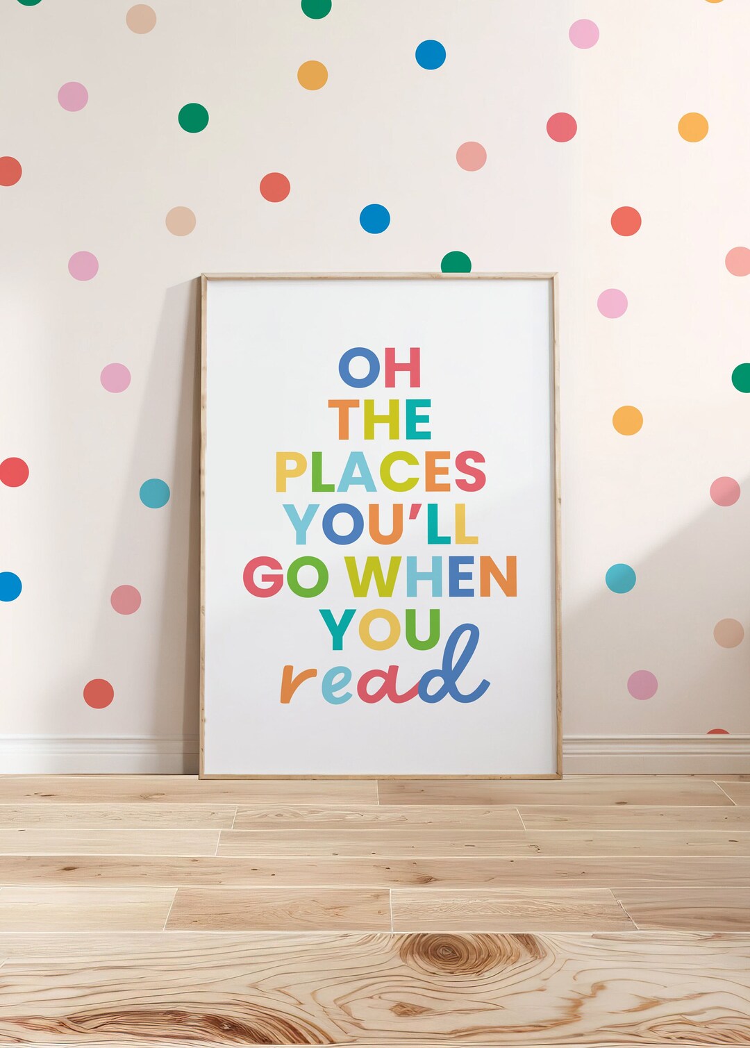 Oh the Places You'll Go When You Read, Kids Reading Prints, Playroom ...