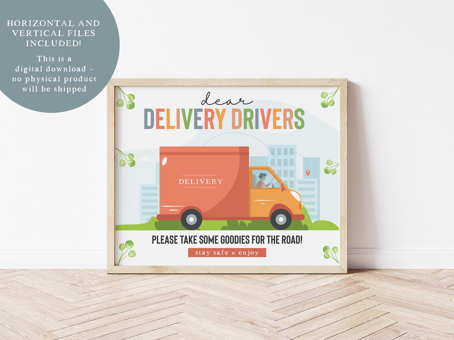 Delivery Driver Printable Delivery Driver Snack Sign - Etsy
