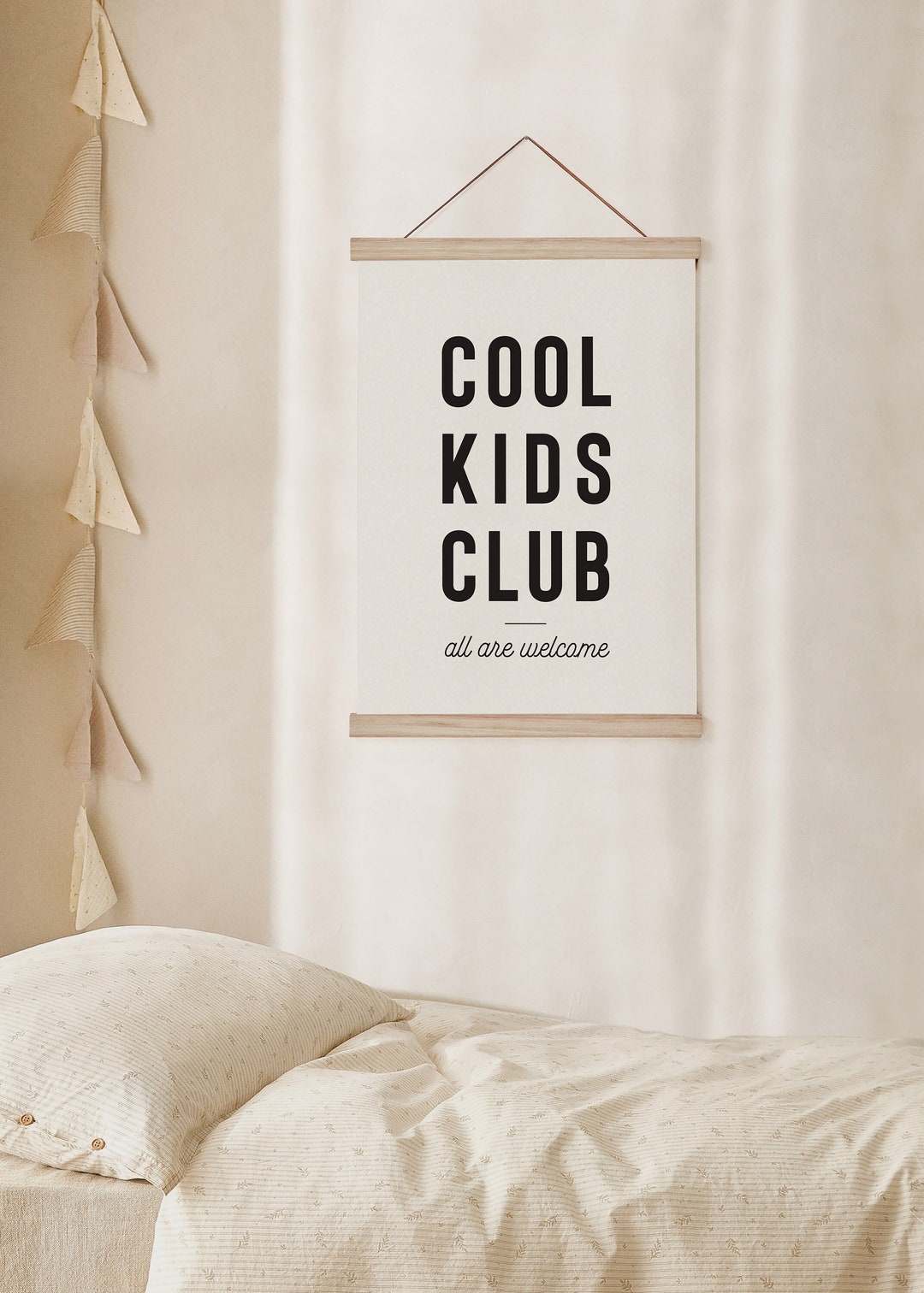 Cool Kids Club Playroom Wall Art, Black and White Playroom Sign, Kid ...