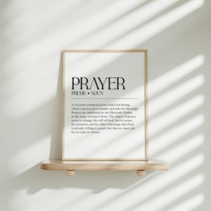 Prayer Definition Print, LDS Wall Art, Christian Printable, Latter Day ...