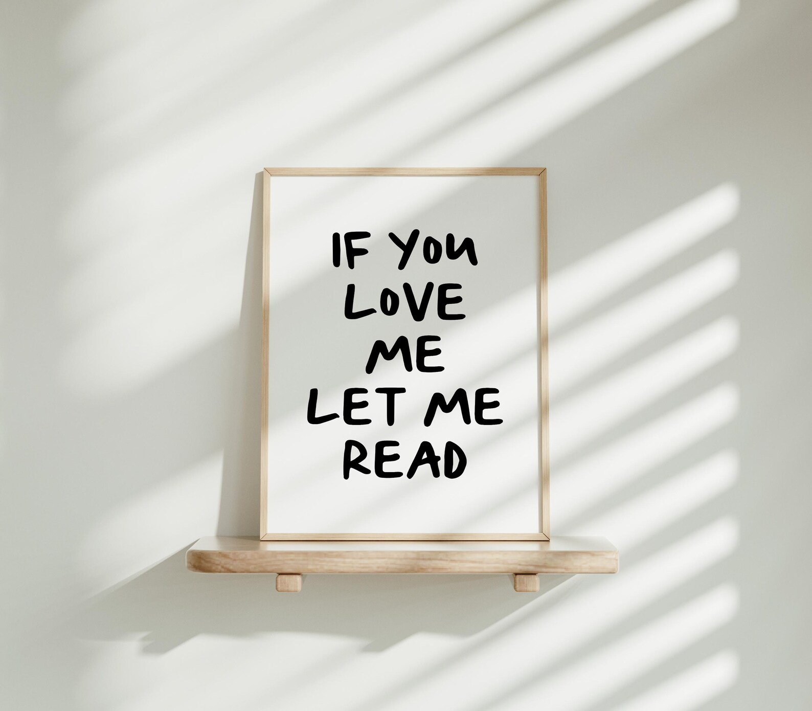 If You Love Me Let Me Read, Reading Wall Art, Reading Nook Decor ...