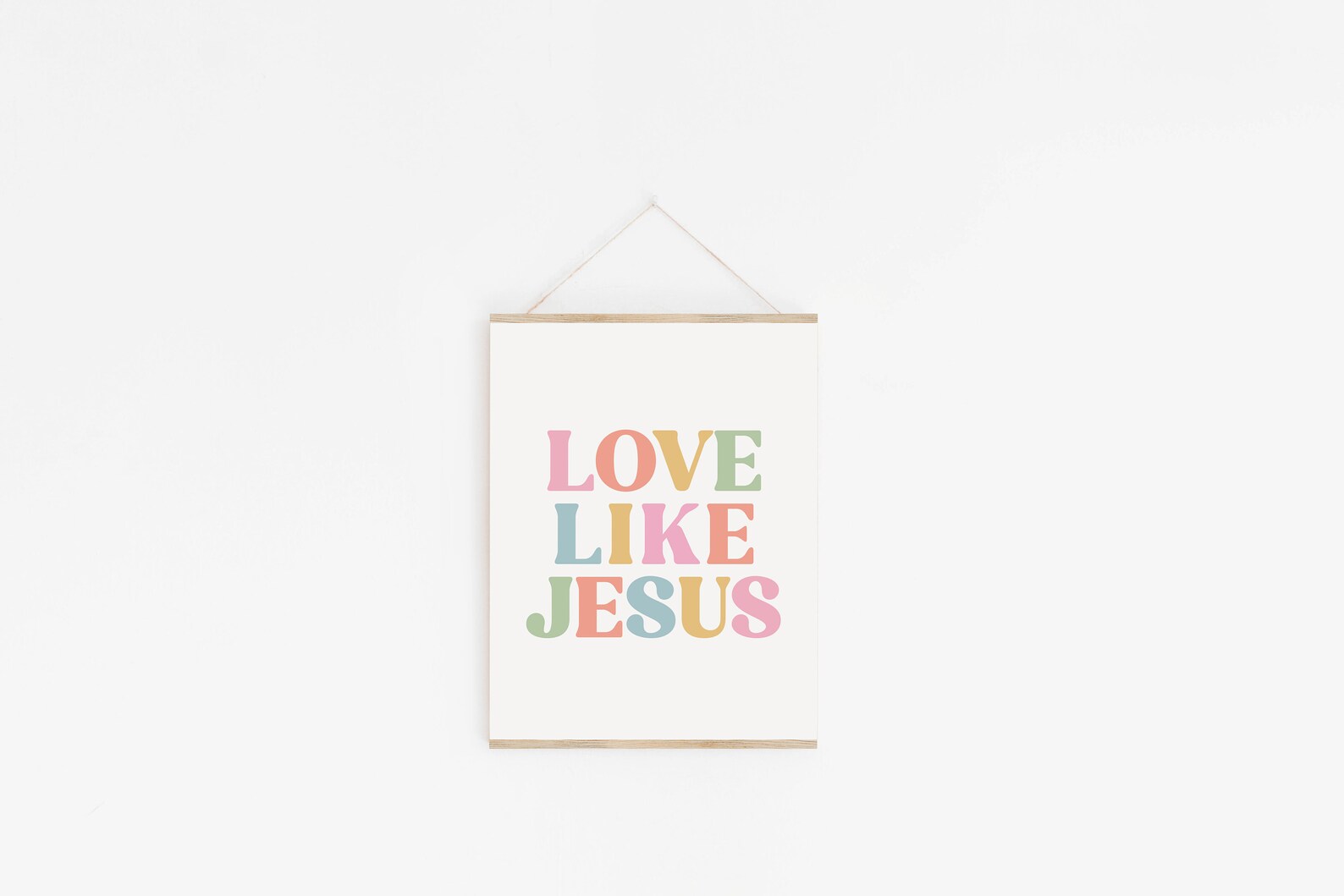 Love Like Jesus Printable, Christian Nursery Decor, Girls Room Wall Art ...