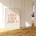 Love Like Jesus Printable, Christian Nursery Decor, Girls Room Wall Art ...