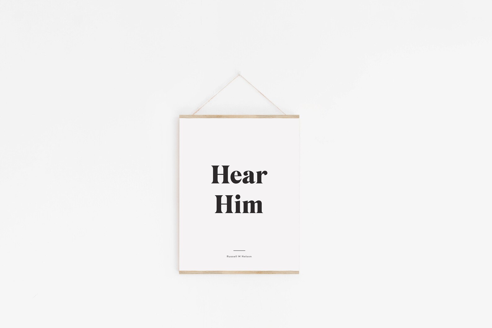 Hear Him Lds Print Russell M Nelson Quotes Lds Art Hear Him | Etsy