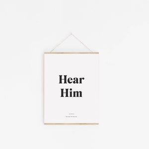 Hear Him Lds Print, Russell M Nelson Quotes, Lds Art, Hear Him ...