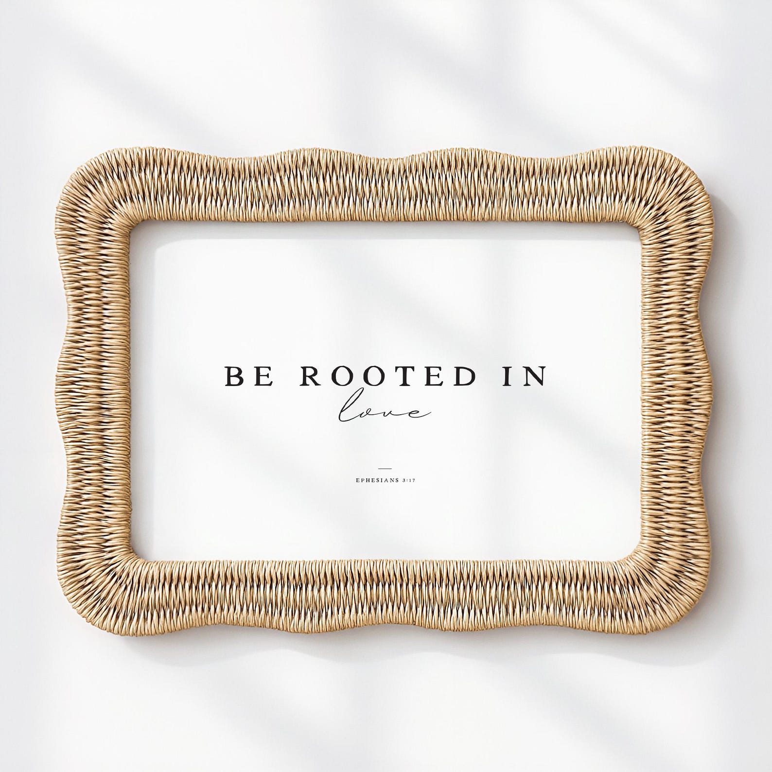 Be Rooted in Love Print, Bible Verse Wall Art, Scripture Printable ...