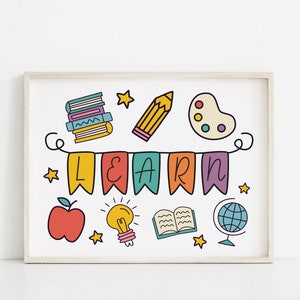 Classroom Wall Art, Classroom Posters Quotes, Educational Wall Art ...