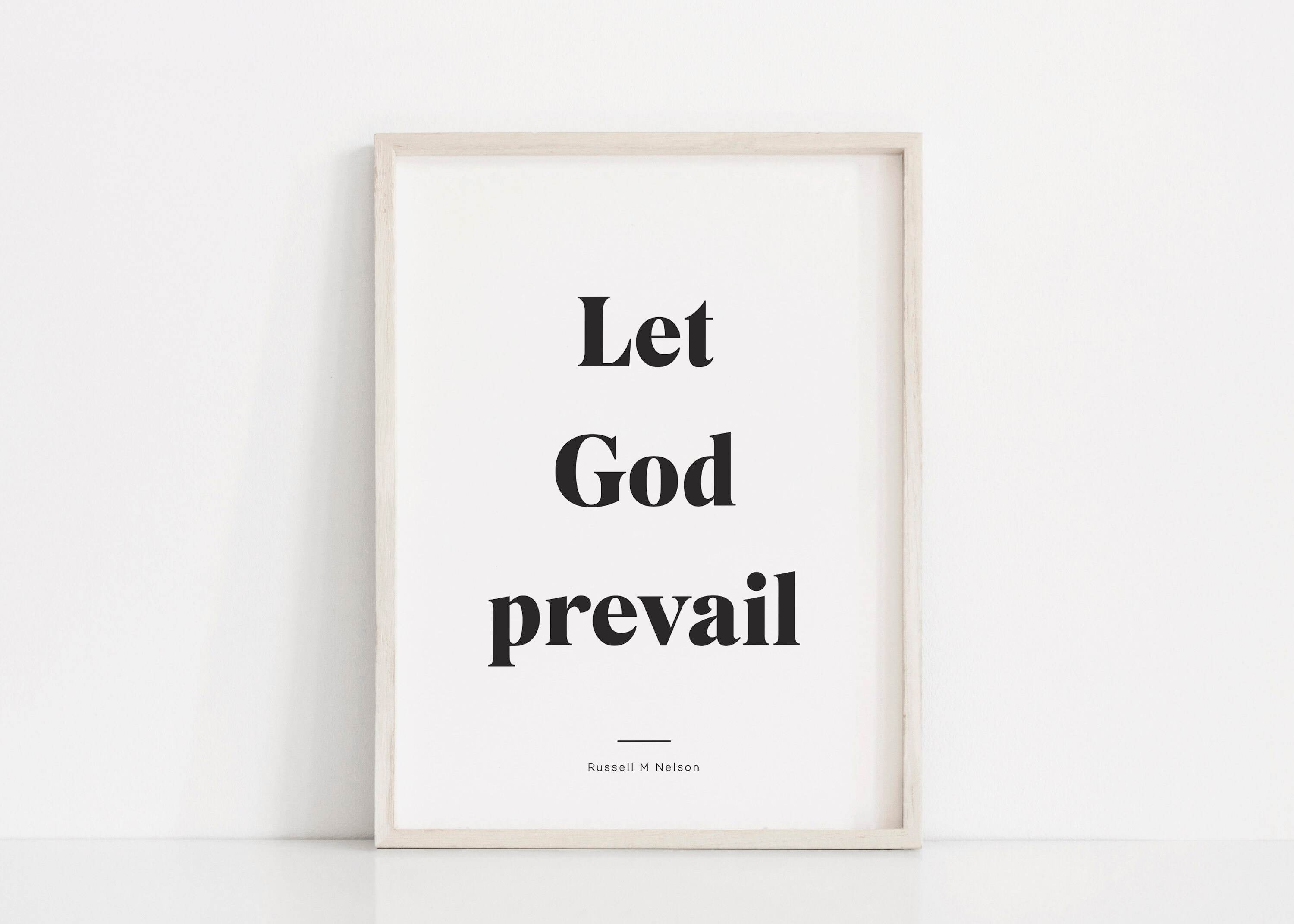 Let God Prevail Lds Wall Art Lds Print Latter Day Saint | Etsy
