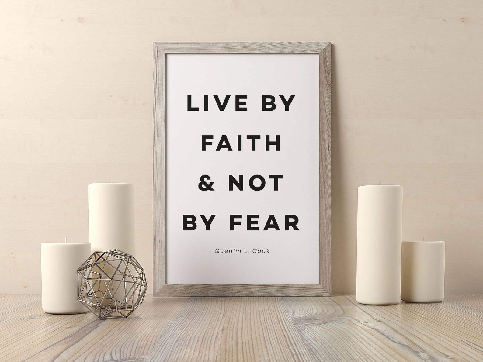 LDS Quote Art Fear Not Print Faith Print Art Christian Wall - Etsy